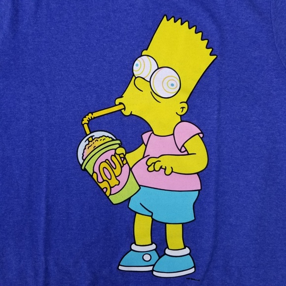 Simpsons | Shirts | Bart Simpson Squishee Tshit Licensed Brain Freeze ...